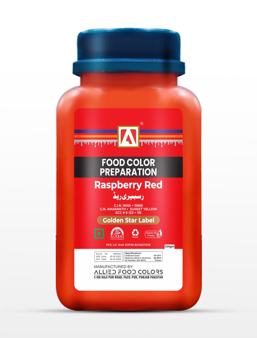Raspberry red 500gm – Allied food colors